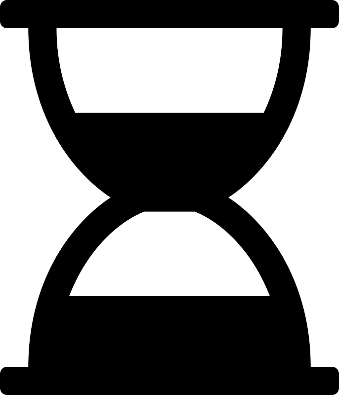 Hourglass-half icon. Free download transparent .PNG | Creazilla