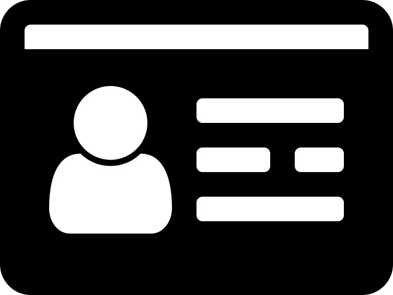 Id-card icon. Free download transparent .PNG | Creazilla