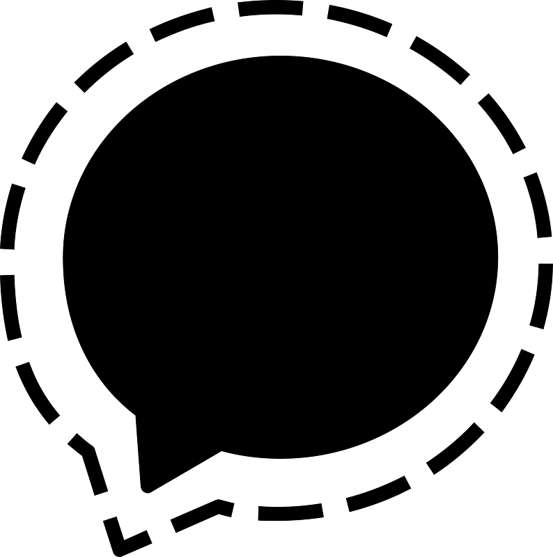 Signalapp icon. Free download transparent .PNG | Creazilla