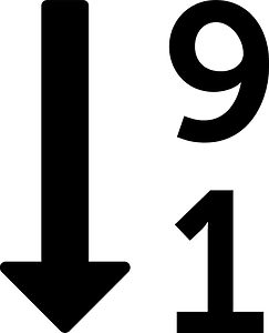 Sort-desc icon. Free download transparent .PNG | Creazilla