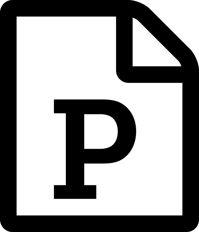 File-powerpoint icon. Free download transparent .PNG | Creazilla