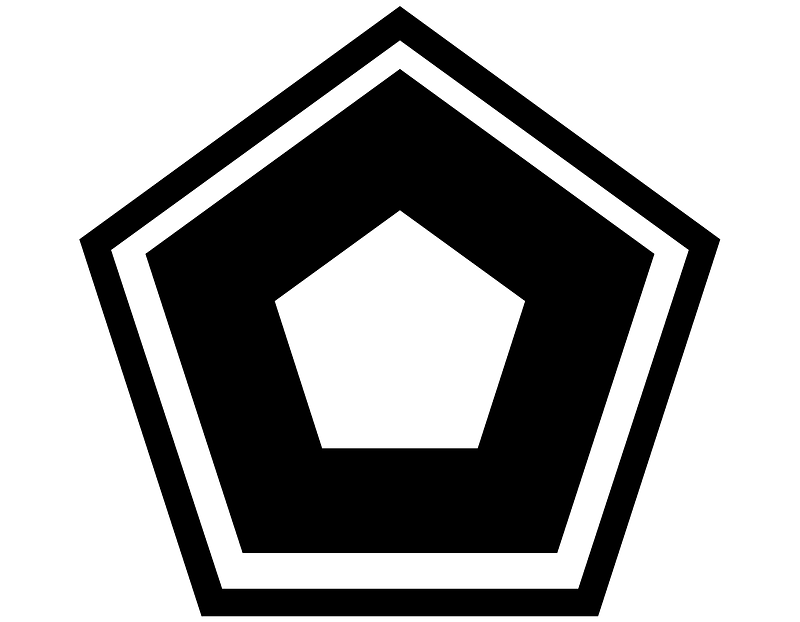 Pentagon icon. Free download transparent .PNG | Creazilla