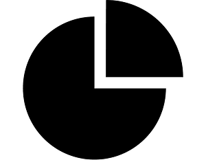 Pie-chart icon. Free download transparent .PNG | Creazilla