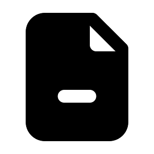 File-minus icon. Free download transparent .PNG | Creazilla