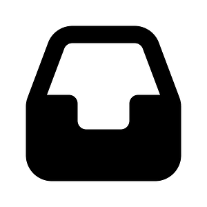 Inbox icon. Free download transparent .PNG | Creazilla