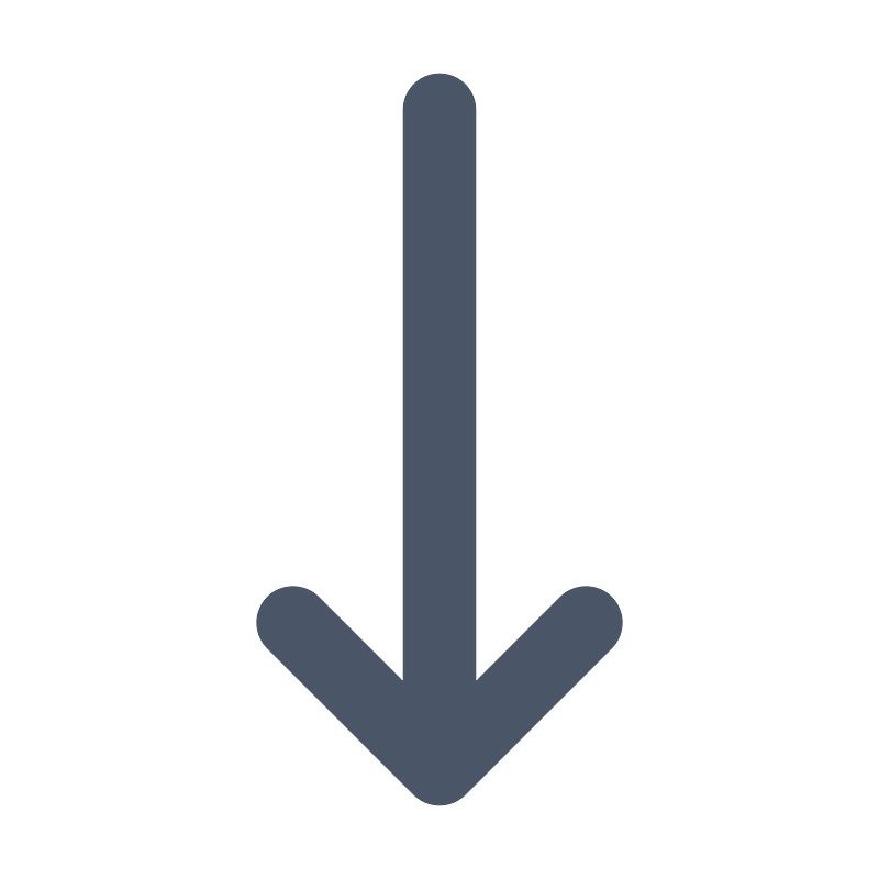 Arrow-narrow-down icon. Free download transparent .PNG | Creazilla