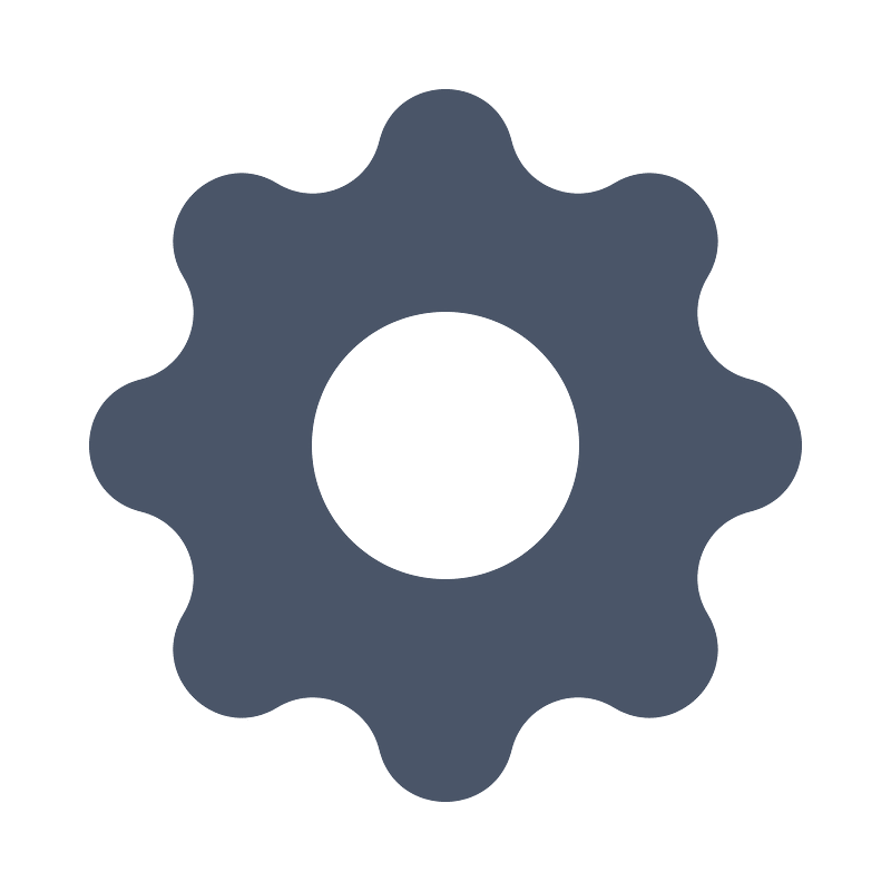 Cog icon. Free download transparent .PNG | Creazilla