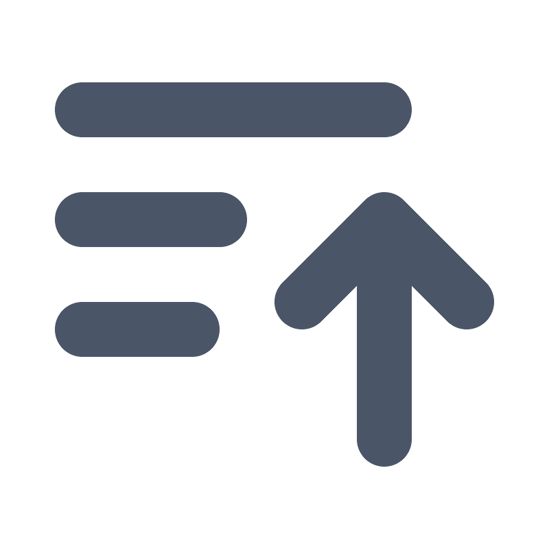 Sort ascending Icon Free Download Transparent PNG Creazilla