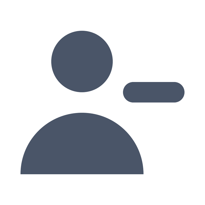 User-remove icon. Free download transparent .PNG | Creazilla