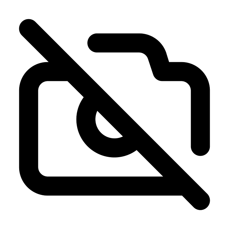 Camera-slash icon. Free download transparent .PNG | Creazilla