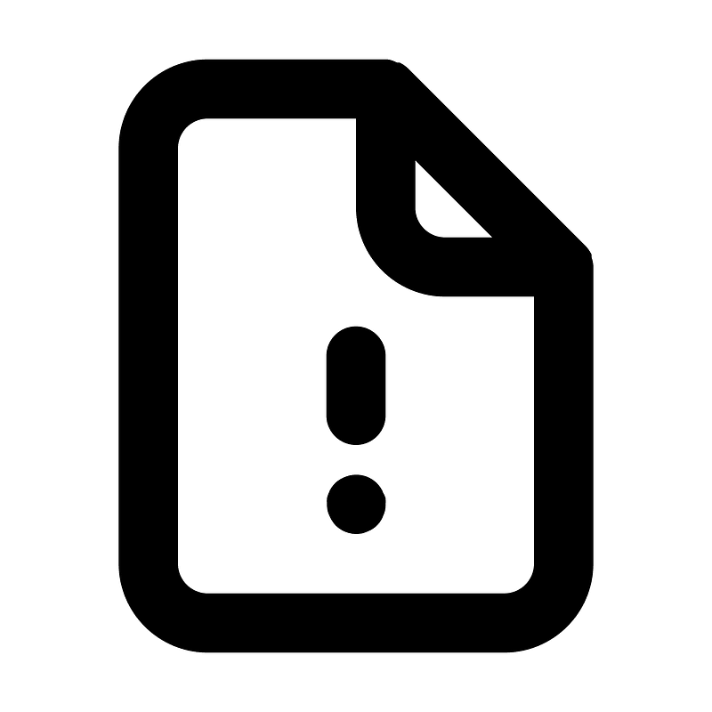 File-exclamation - Free vector icons on creazilla.com