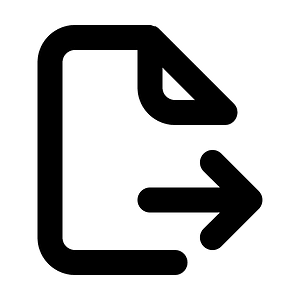 File-export icon. Free download transparent .PNG | Creazilla