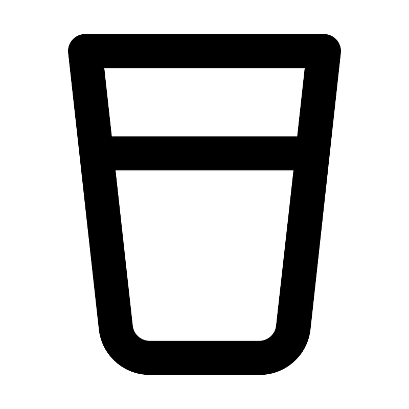 Glass icon. Free download transparent .PNG | Creazilla