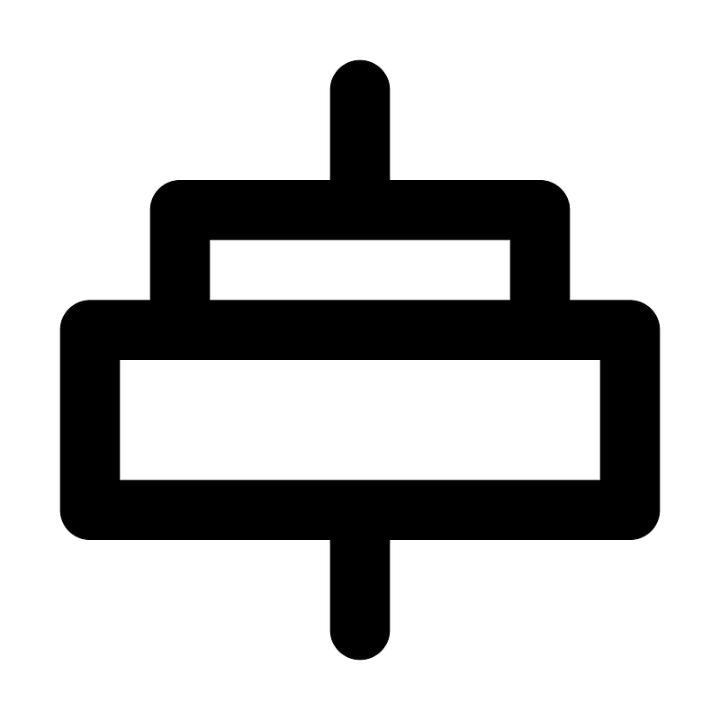 Horizontal-align-center icon. Free download transparent .PNG | Creazilla