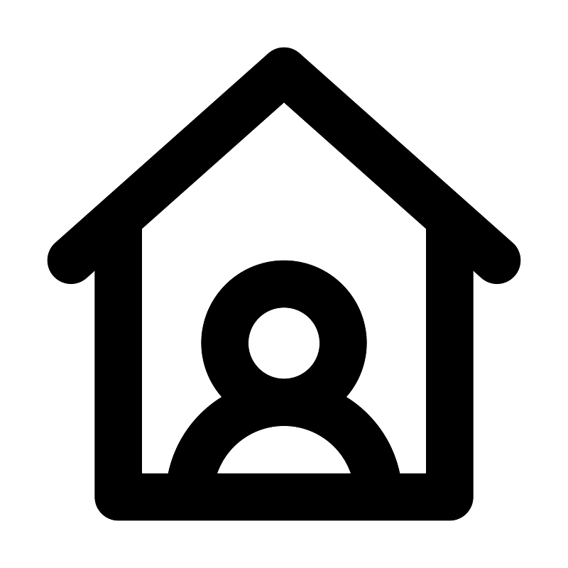 House-user icon. Free download transparent .PNG | Creazilla