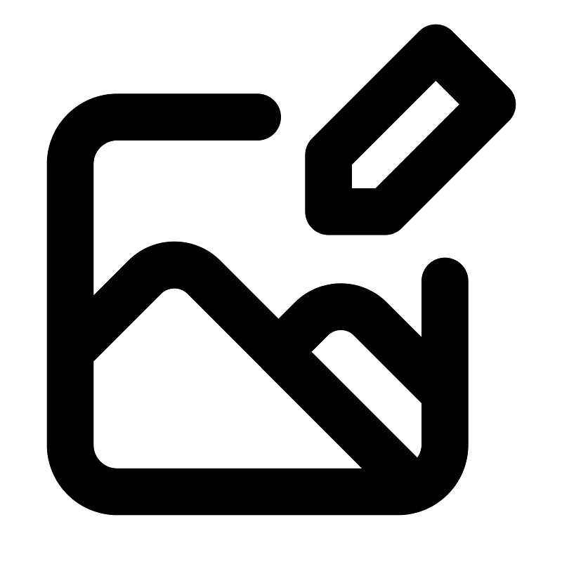 Image-edit icon. Free download transparent .PNG | Creazilla