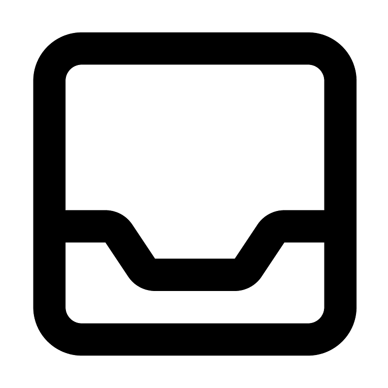 Inbox icon. Free download transparent .PNG | Creazilla