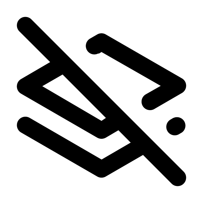 Layers-slash - Free vector icons on creazilla.com