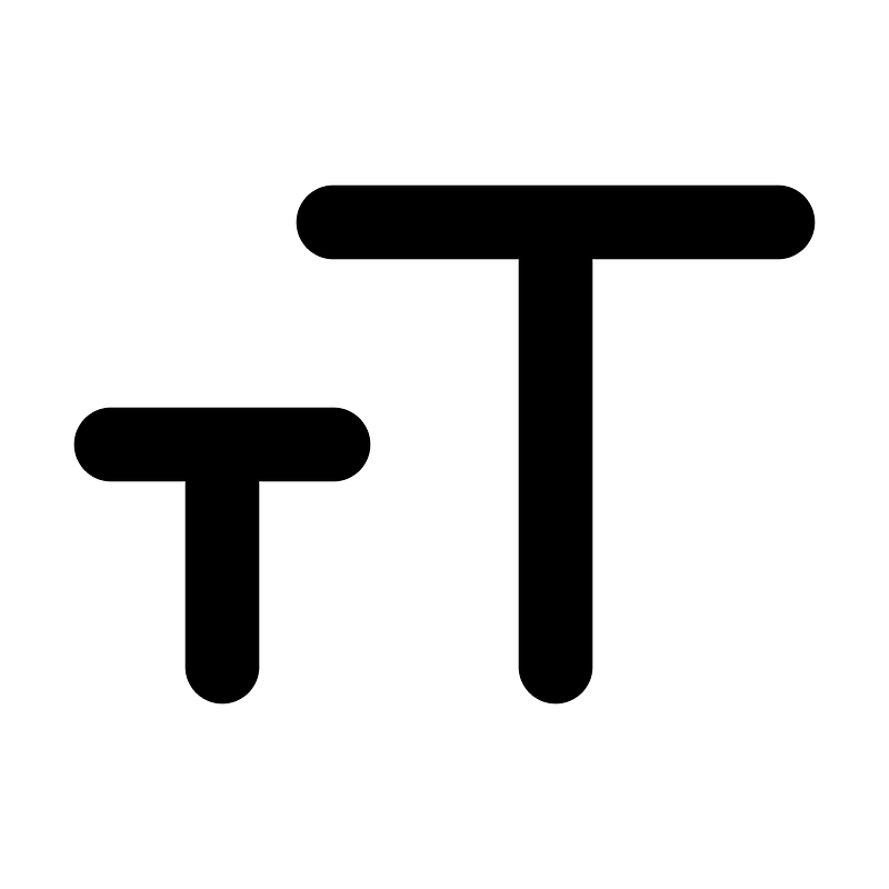 Text size Icon Free Download Transparent PNG Creazilla