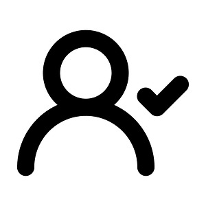 User-check icon. Free download transparent .PNG | Creazilla