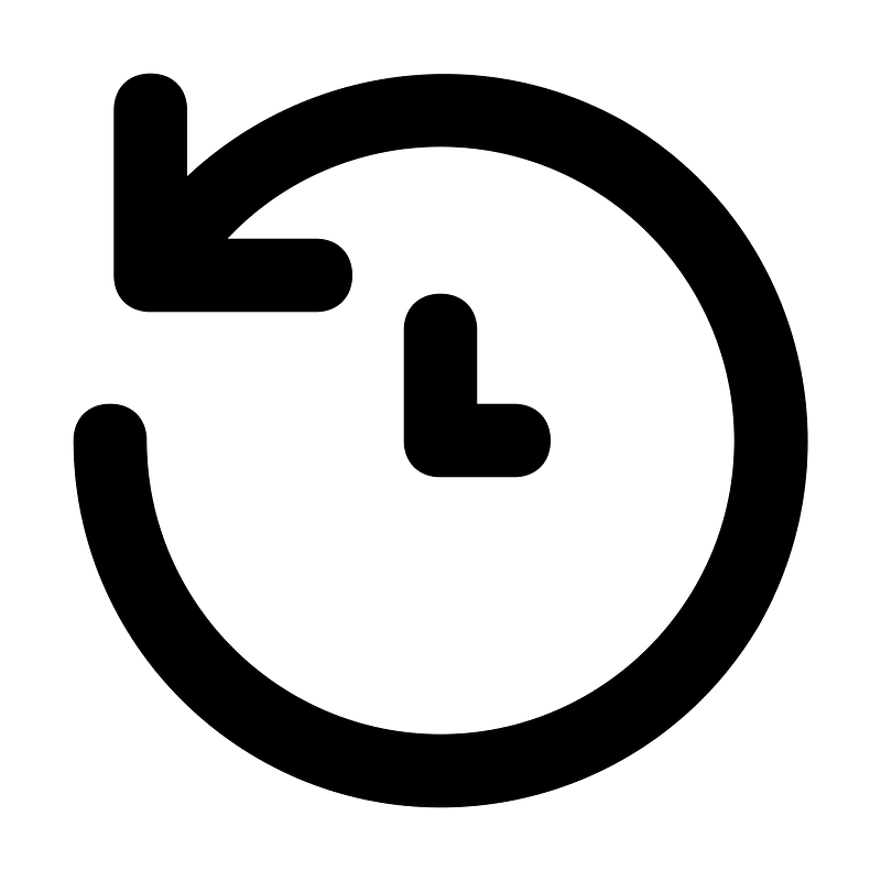 History icon. Free download transparent .PNG | Creazilla