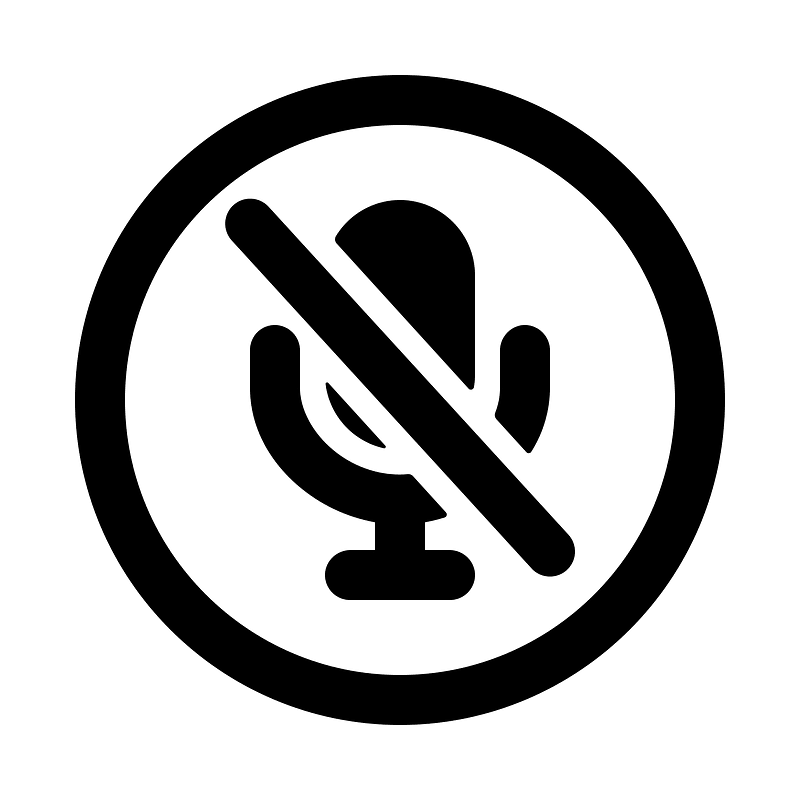 Mic-off-circle icon. Free download transparent .PNG | Creazilla