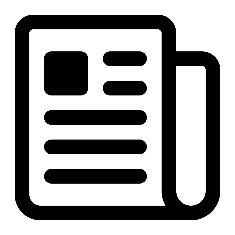 Newspaper icon. Free download transparent .PNG | Creazilla