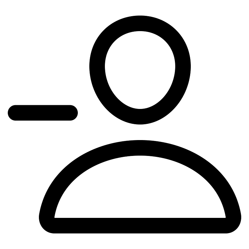 Person-remove icon. Free download transparent .PNG | Creazilla