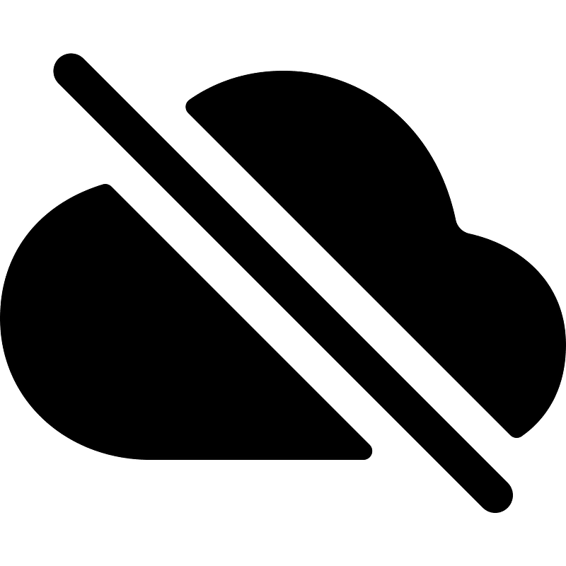 Cloud-offline icon. Free download transparent .PNG | Creazilla