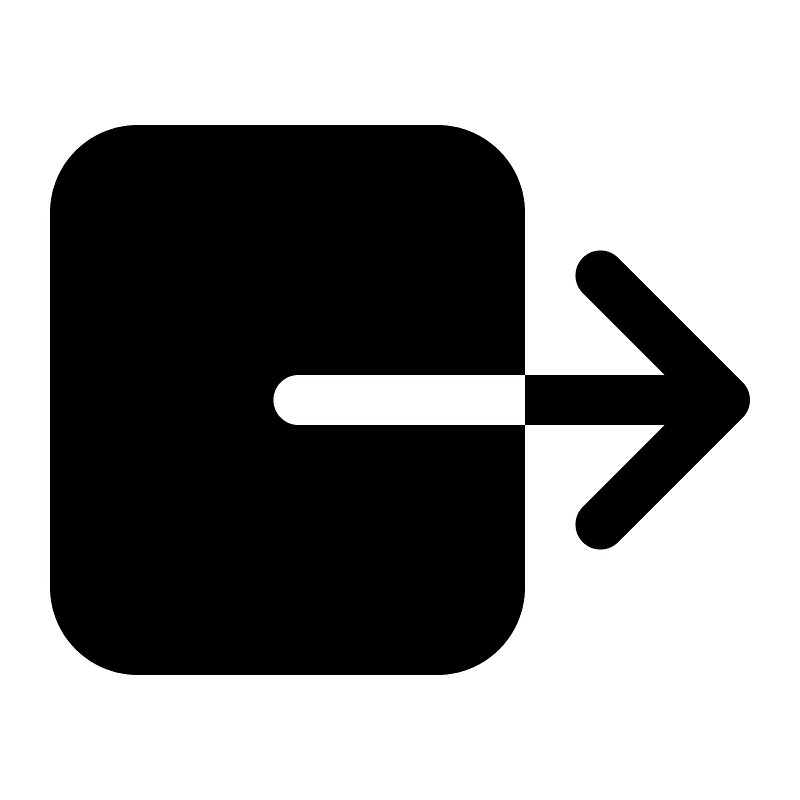 Exit icon. Free download transparent .PNG | Creazilla