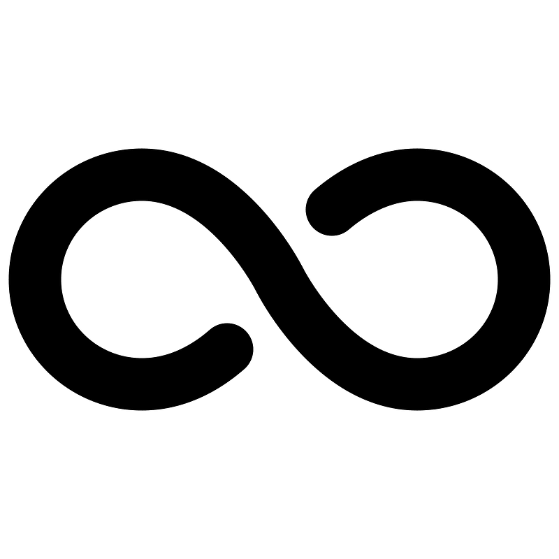 Infinite icon. Free download transparent .PNG | Creazilla