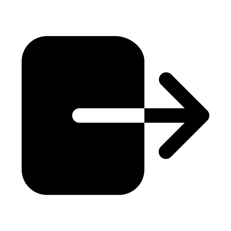 Log-out icon. Free download transparent .PNG | Creazilla