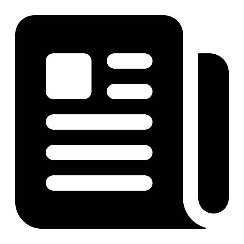 Newspaper icon. Free download transparent .PNG | Creazilla