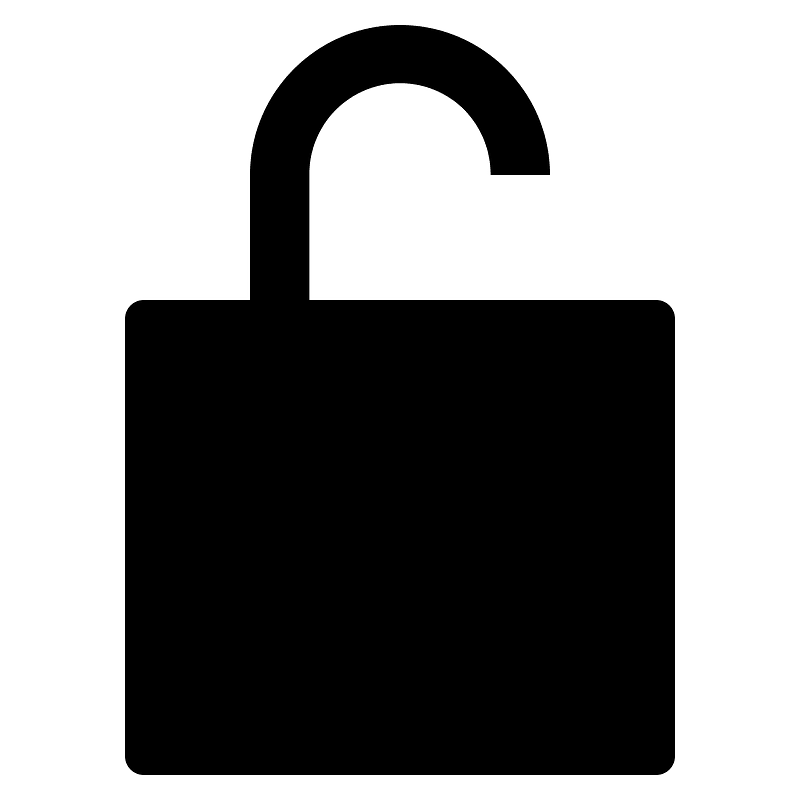 Lock-open icon. Free download transparent .PNG | Creazilla