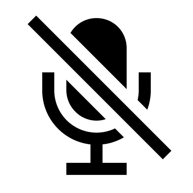Mic-off icon. Free download transparent .PNG | Creazilla