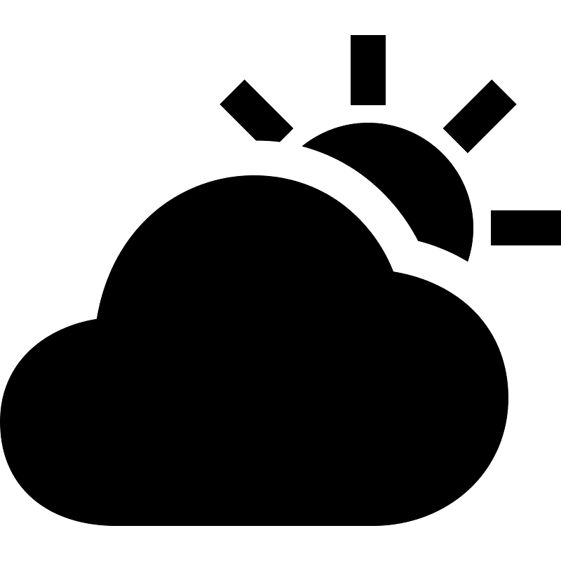 Partly-sunny icon. Free download transparent .PNG | Creazilla