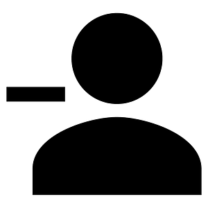 Person-remove icon. Free download transparent .PNG | Creazilla