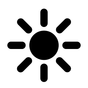 Brightness-down icon. Free download transparent .PNG | Creazilla