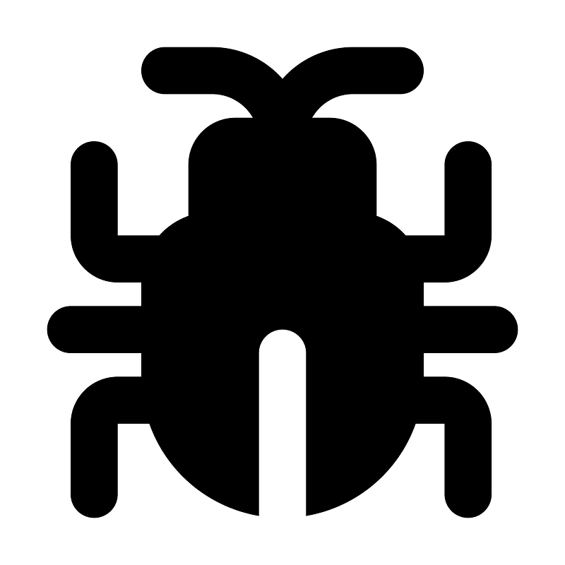 Bug icon. Free download transparent .PNG | Creazilla