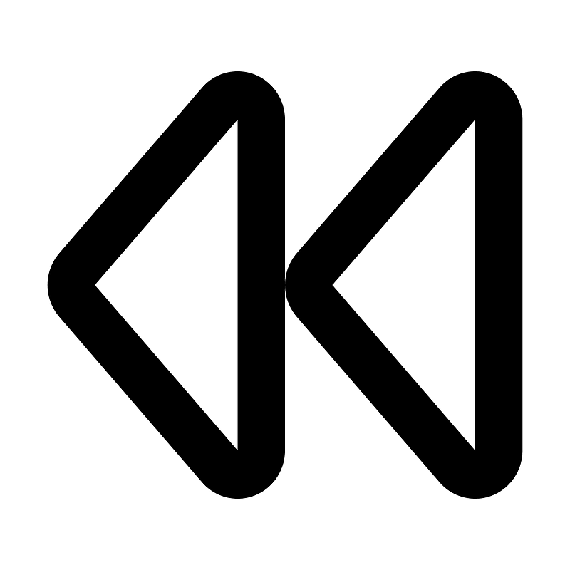 Backward icon. Free download transparent .PNG | Creazilla