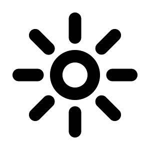 Brightness icon. Free download transparent .PNG | Creazilla