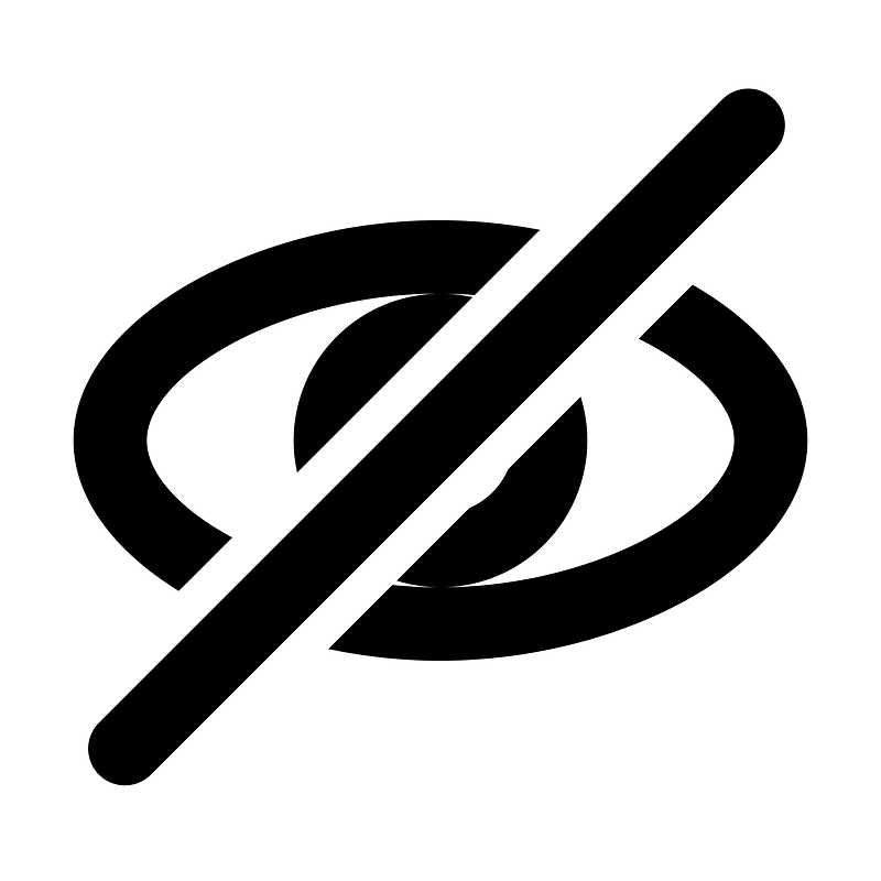 Eye-close icon. Free download transparent .PNG | Creazilla