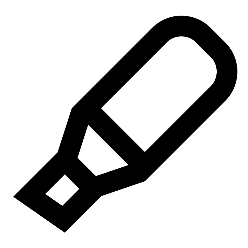 Highlighter icon. Free download transparent .PNG | Creazilla
