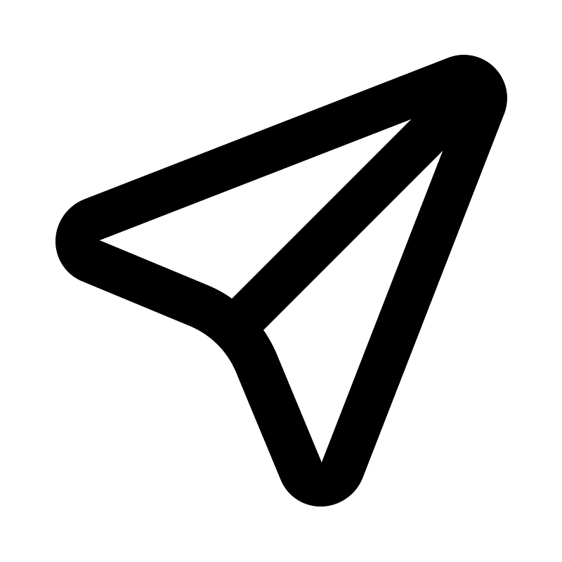 Paper-plane icon. Free download transparent .PNG | Creazilla