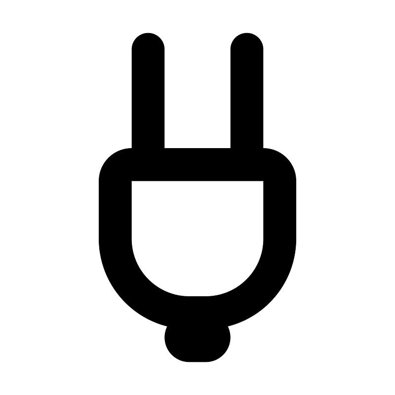 Plug icon. Free download transparent .PNG | Creazilla
