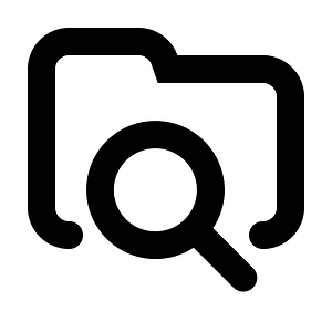 Search-folder icon. Free download transparent .PNG | Creazilla