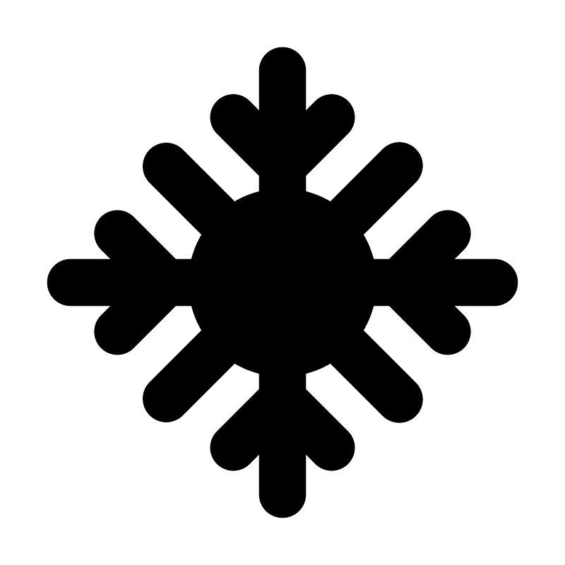 Snowflake icon. Free download transparent .PNG | Creazilla