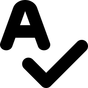 Spell-check icon. Free download transparent .PNG | Creazilla