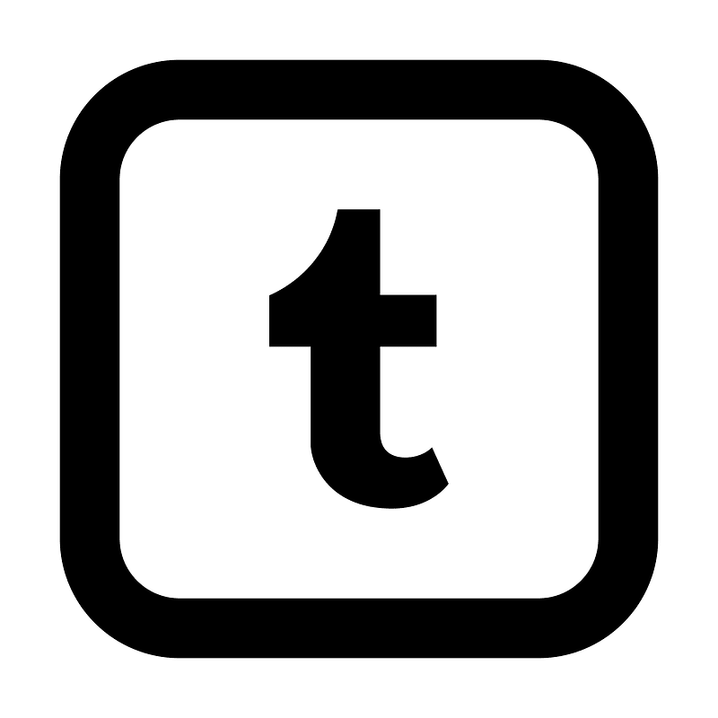 Tumblr-square icon. Free download transparent .PNG | Creazilla