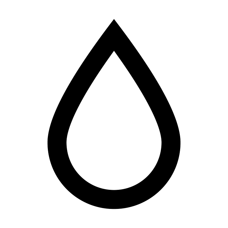 Water-drop icon. Free download transparent .PNG | Creazilla